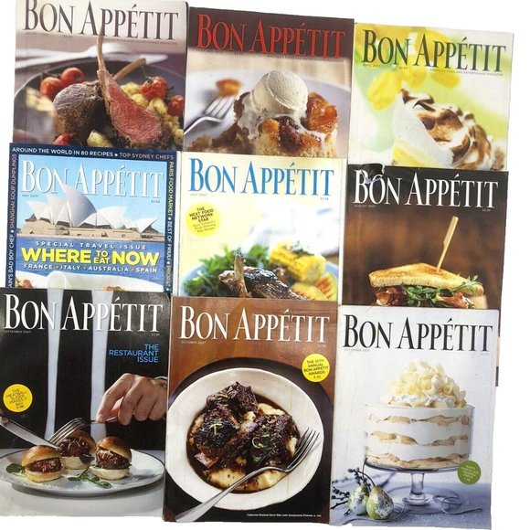 Bon Appetit | Kitchen | Vintage Bon Appetit Magazine Lot Of 9 Year 207 ...